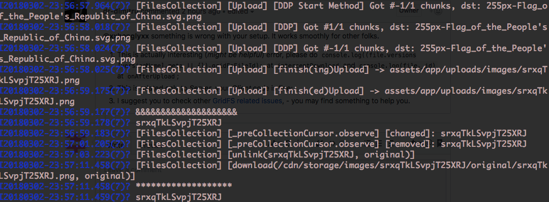 MongoError: file with id xxx not opened for writing · Issue #584 · veliovgroup/Meteor-Files · GitHub