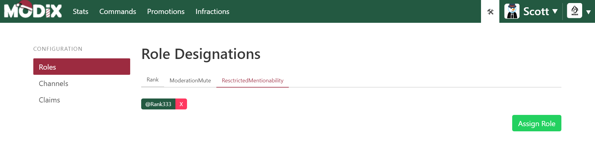 Granular role mentions by Scott-Caldwell · Pull Request #244 · discord-csharp/MODiX · GitHub