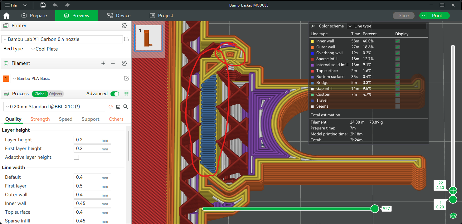 [bug/feature request] slicing error: hinge gap is fused/closed by ...