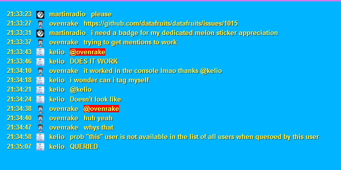highlight messages in chat that contain your @username · Issue #1015 · datafruits/datafruits ...