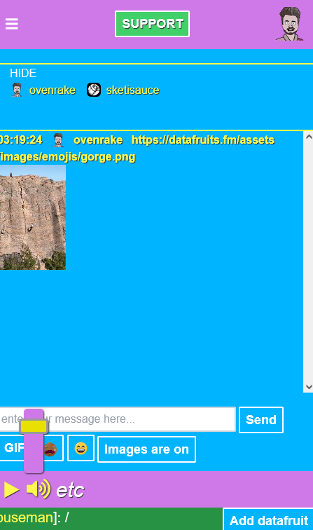 Show list of users on mobile · Issue #1072 · datafruits/datafruits · GitHub