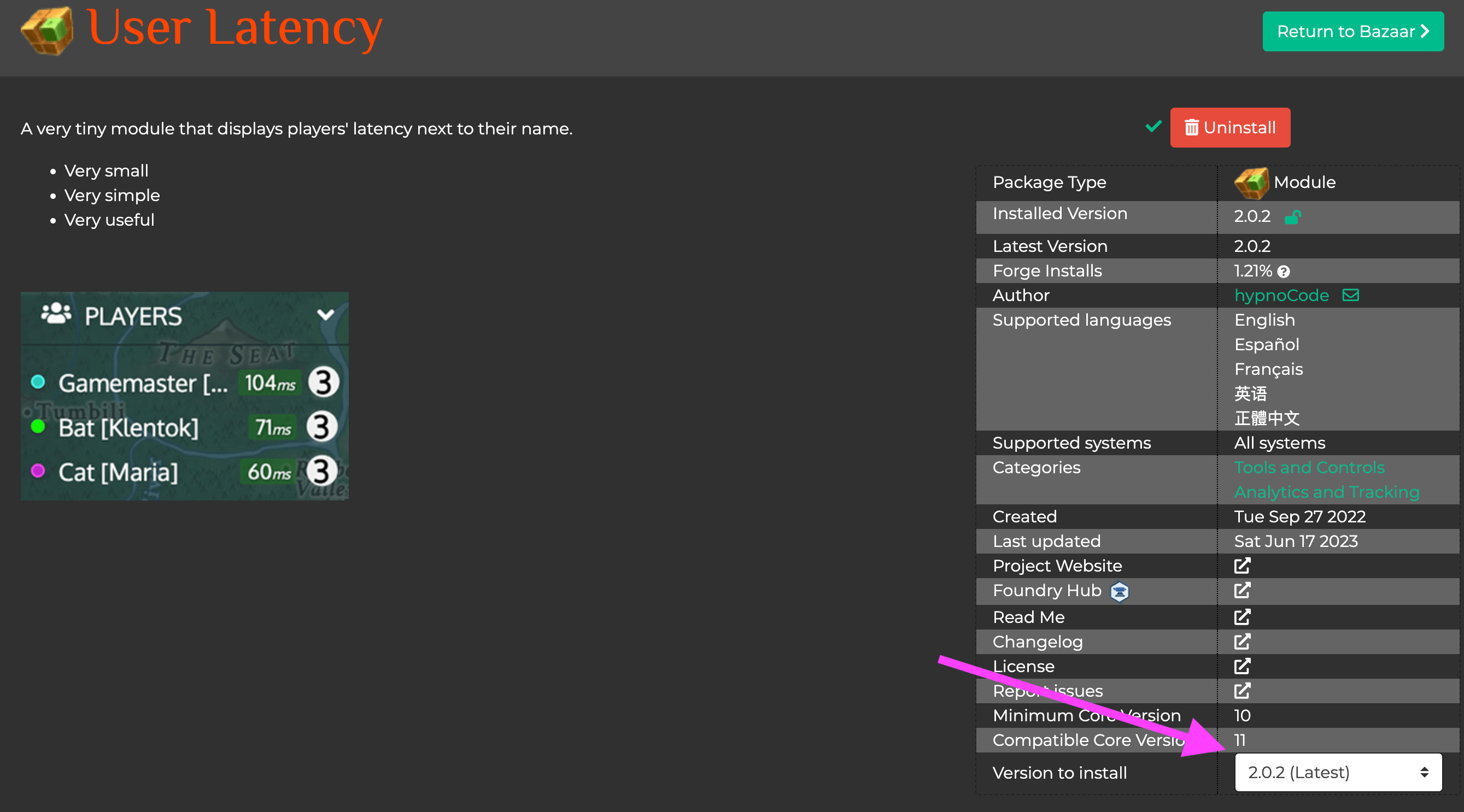 Versioning for modules is wrong · Issue #9862 · foundryvtt/foundryvtt · GitHub