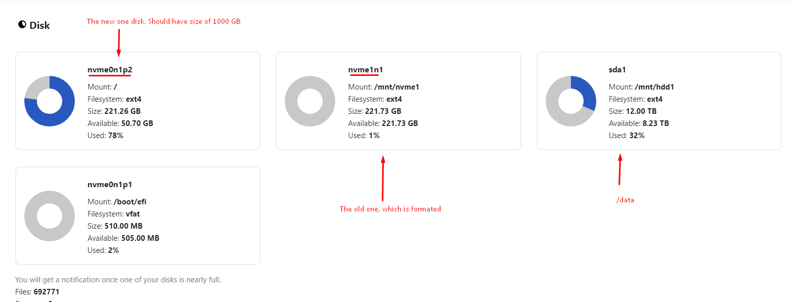 [Bug]: Wrong installation disk · Issue #414 · nextcloud/serverinfo · GitHub