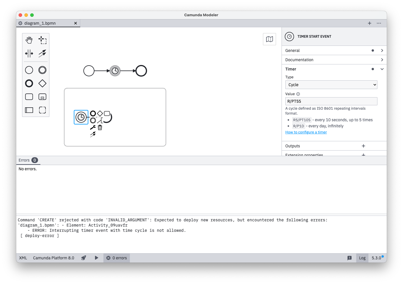 Interrupting timer start event should not have time cycle · Issue #3181 · camunda/camunda ...