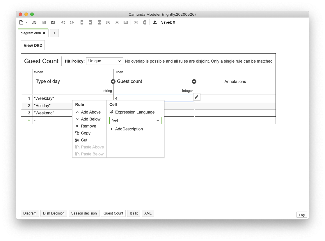 Implement new Context Menu Layout on Column Headers · Issue #495 · bpmn-io/dmn-js · GitHub
