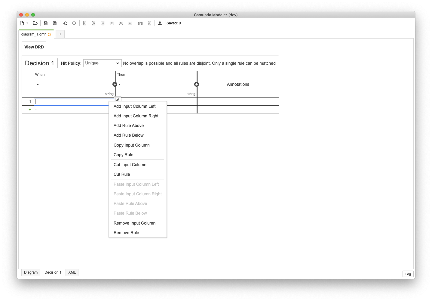 Implement new Context Menu Layout on Column Headers · Issue #495 · bpmn-io/dmn-js · GitHub