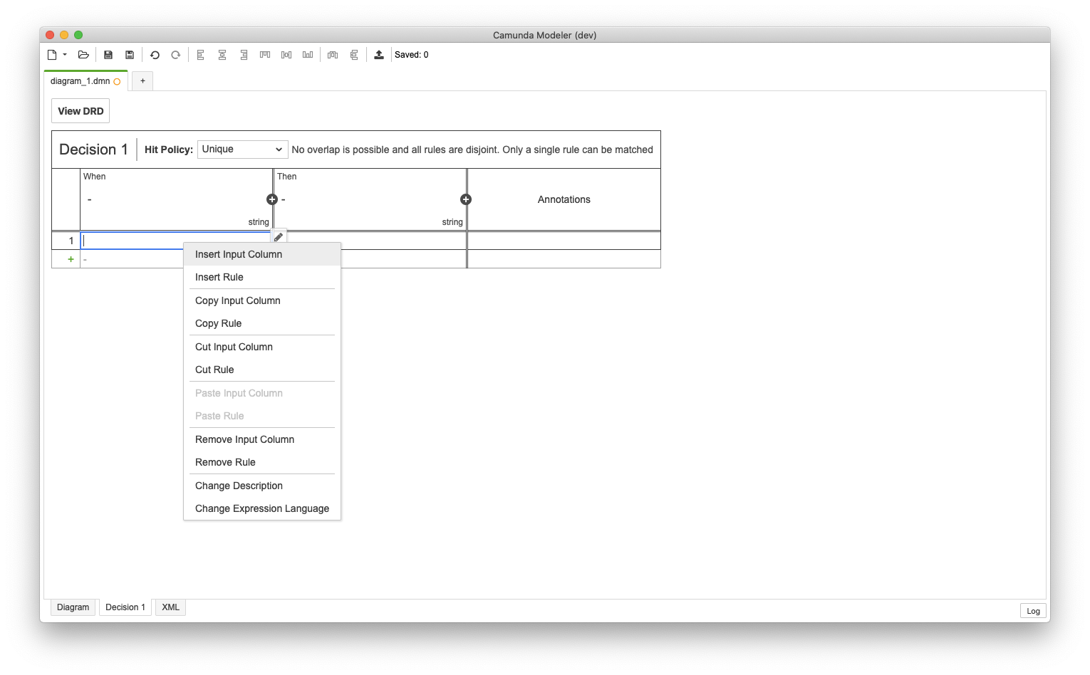 Implement new Context Menu Layout on Column Headers · Issue #495 · bpmn-io/dmn-js · GitHub
