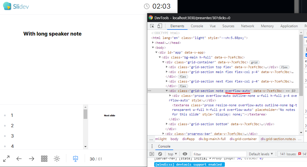Suggestion: `overflow-auto` in Presenter · Issue #318 · slidevjs/slidev · GitHub