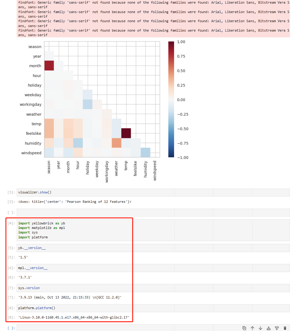 No figure output of the show method and produce a lot of findfont: Generic family 'sans-serif ...