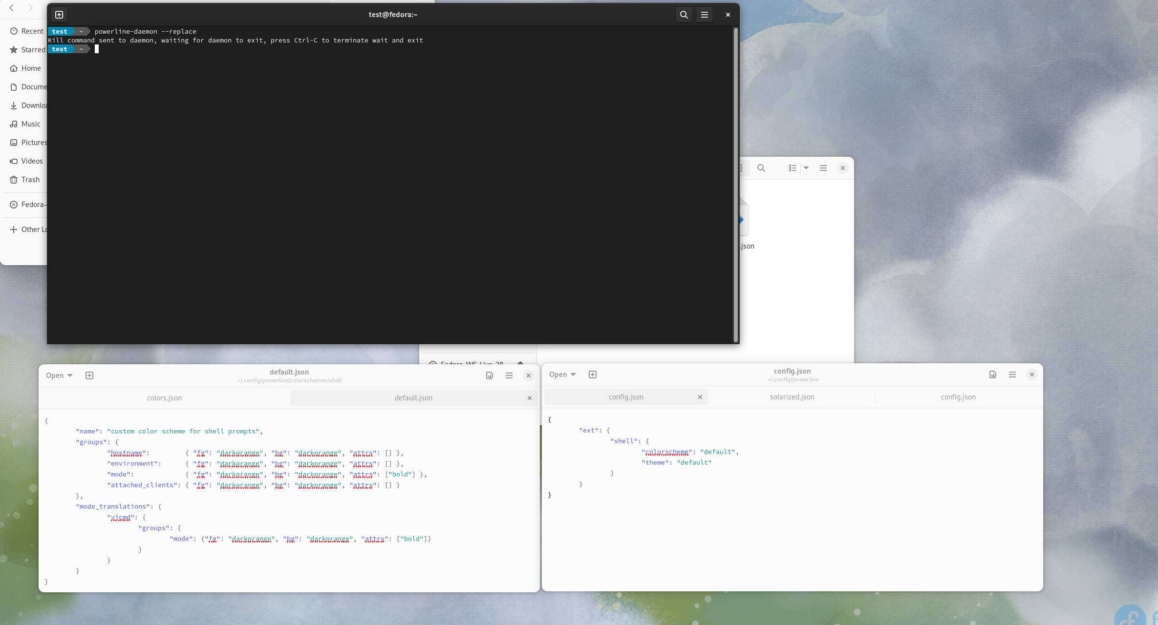 Color and colorshemes override not working - gnome terminal - shell · Issue #2239 · powerline ...