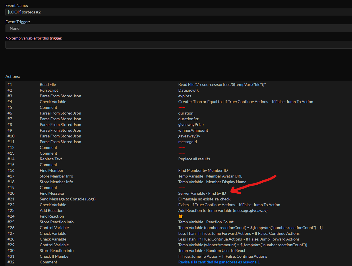 Find Message failing to fetch messages sent before start · Issue #303 · dbm-network/mods · GitHub