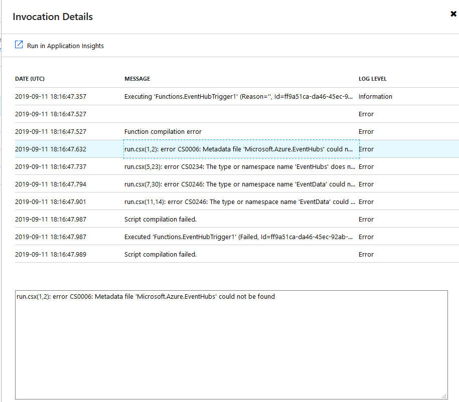 Event Hub Trigger Template for C# reference is not working. · Issue #858 · Azure/azure-functions ...