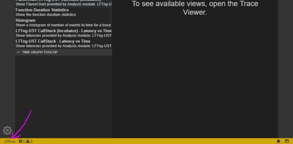 Clarify that Trace Viewer not functional when server offline · Issue #321 · eclipse-cdt-cloud ...