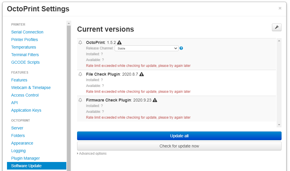Rate limits too aggressive for print farms · Issue #4006 · OctoPrint/OctoPrint · GitHub