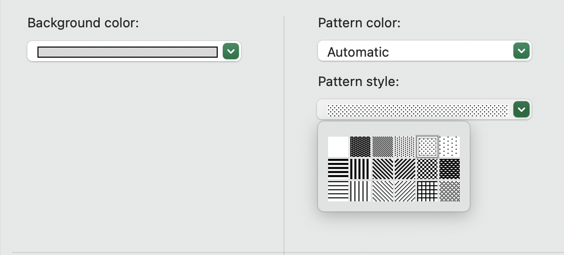 [PATTERN STYLE] how to know name of pattern · Issue #1944 · exceljs ...