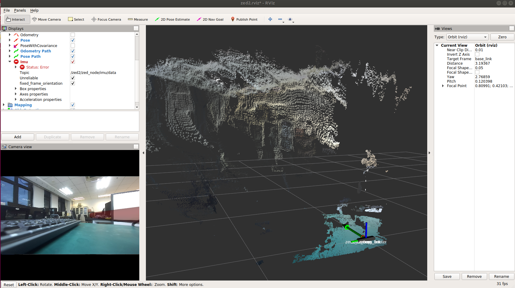 Running ORB-SLAM3 with ZED2 always appears error. · Issue #620 · stereolabs/zed-ros-wrapper · GitHub