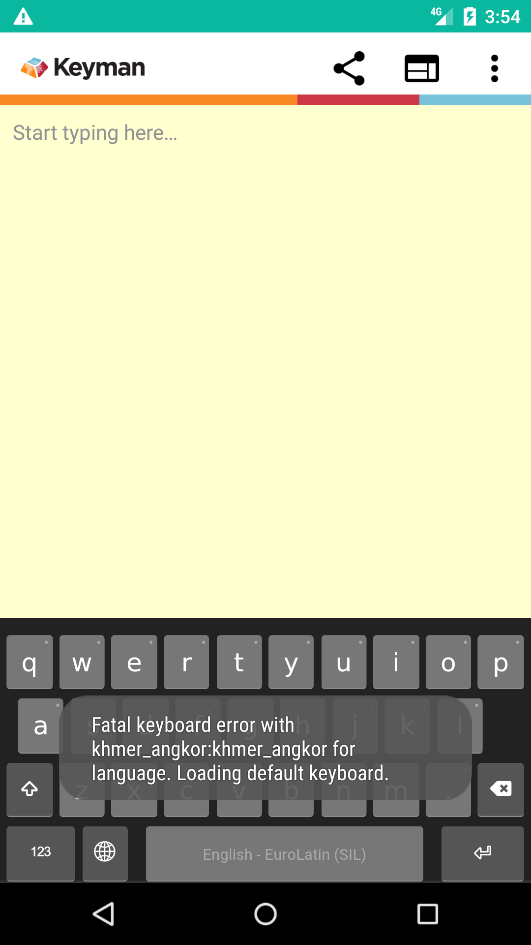 bug(android): Fatal error after installing a keyboard on Android 5.0 and 6.0 emulators · Issue ...