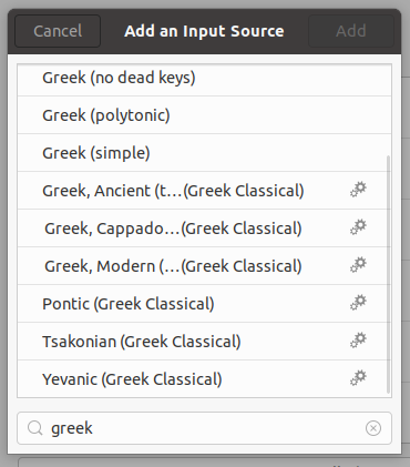 bug(linux): Classical Greek does not show up in the keyboard list ...