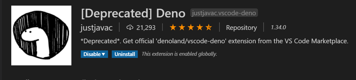 Installed Deno Support For Vscode But It Did Not Work · Issue 62 · Denolandvscodedeno · Github