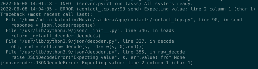 ERROR: manx agent reported error time format · Issue #2568 · mitre/caldera · GitHub