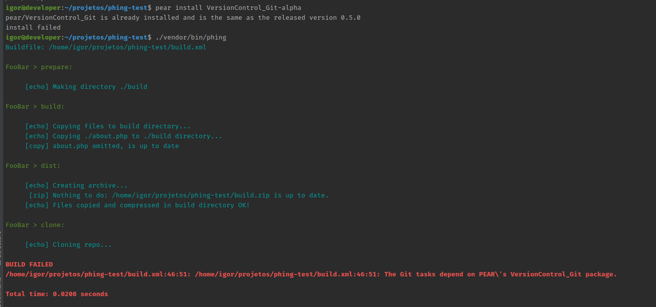 Phing not recognize your dependecies · Issue #1681 · phingofficial/phing · GitHub