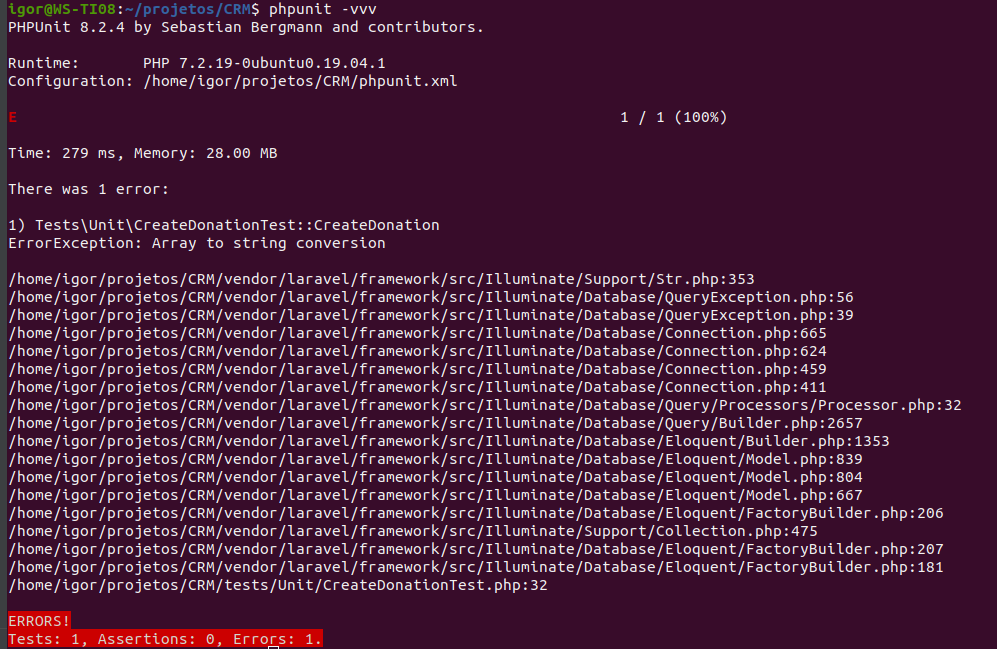 Factory Create Error In Array To String Conversion Issue 29143 