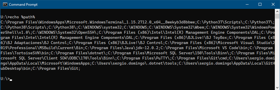 %path% not filled when starting the command prompt · Issue #14157 ...