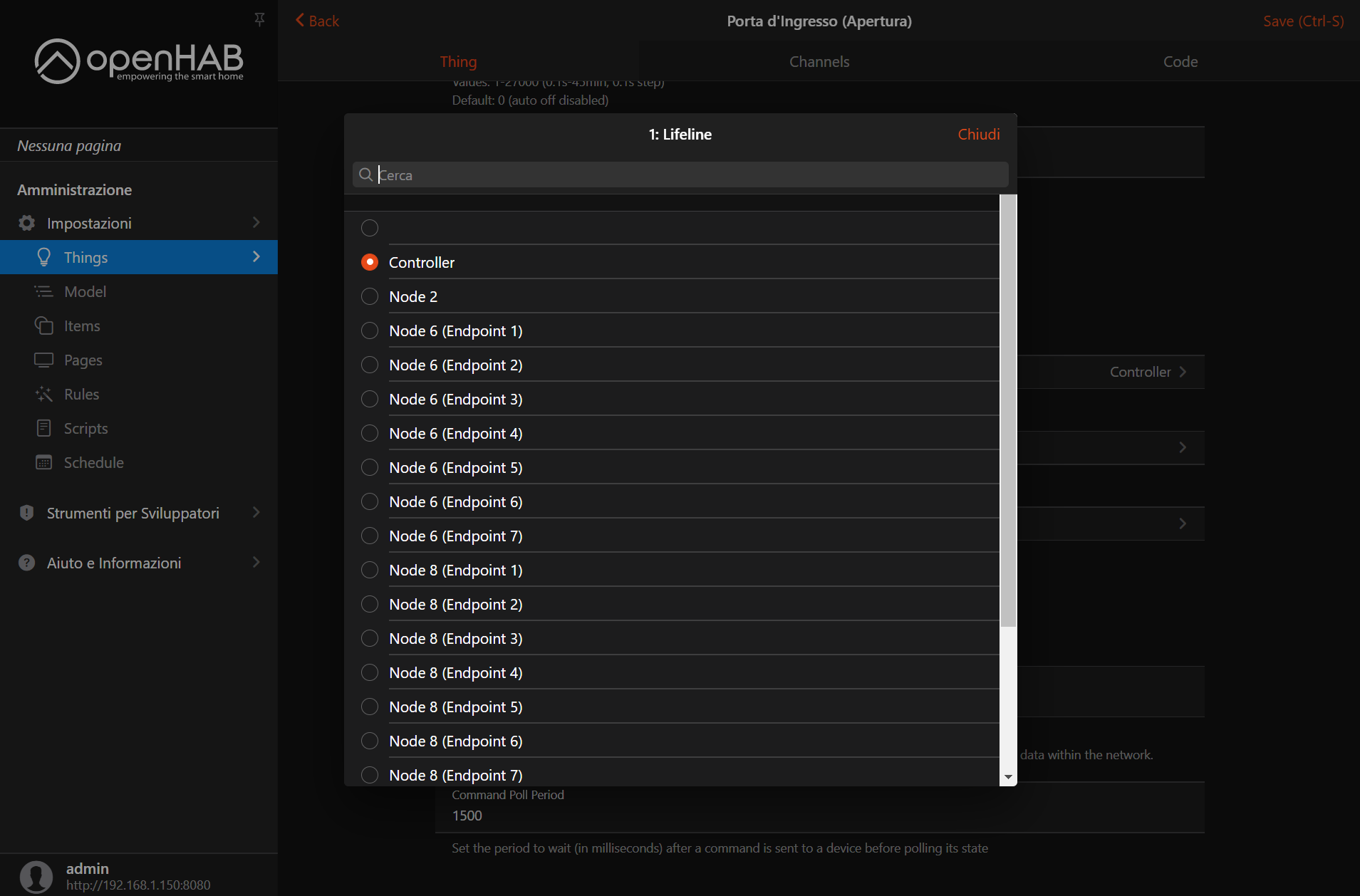 Extra 'ghost' option appearing when parameters have only a list of possible values / options ...
