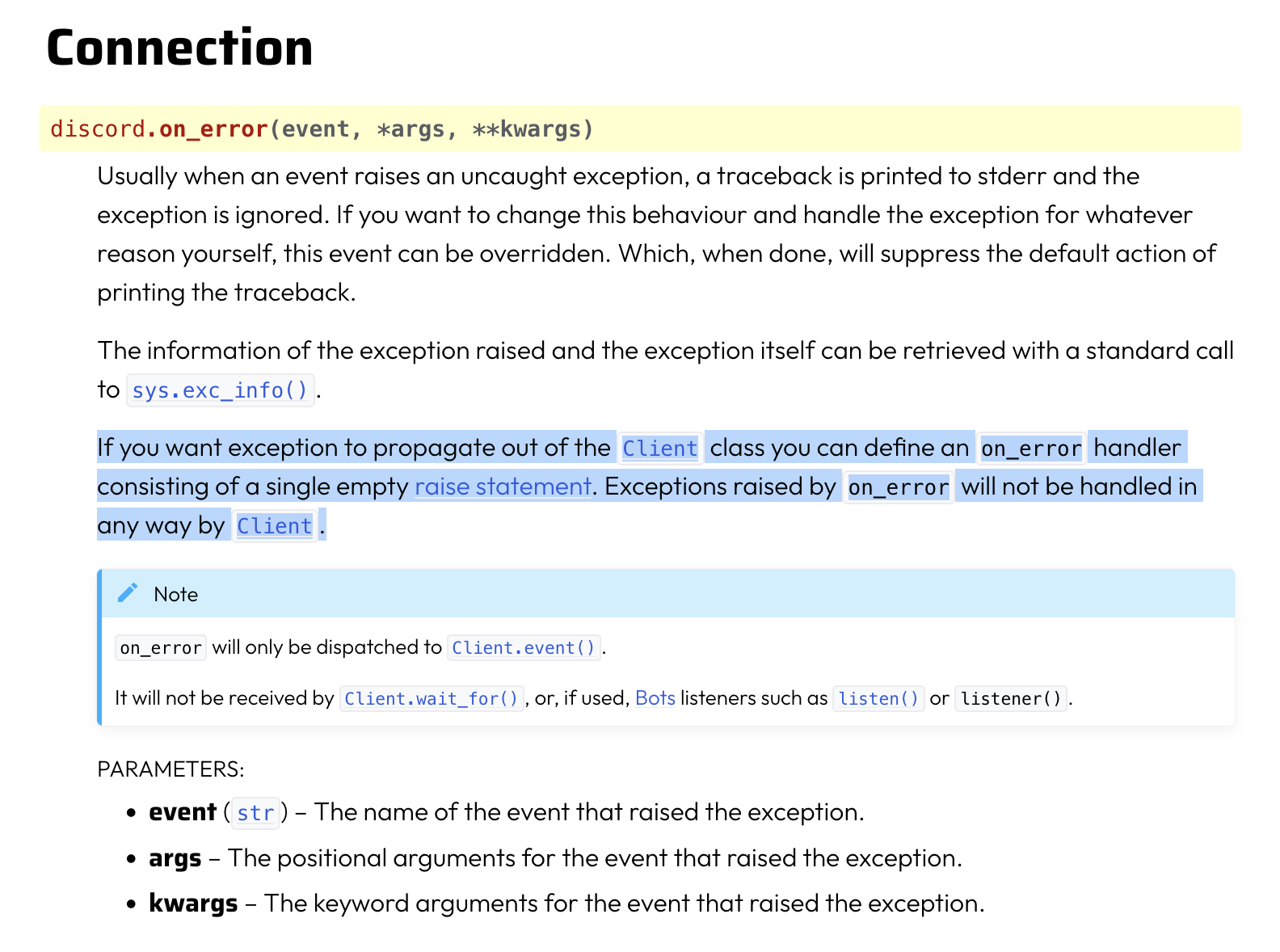 Using Asynciotaskgroup Somehow Breaks Error Handling · Issue 1986 · Pycord Development