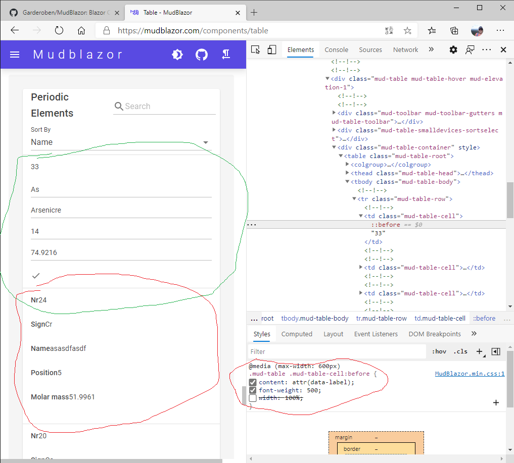 Table -> Inline Edit Mode (small screen) · Issue #300 · MudBlazor/MudBlazor · GitHub