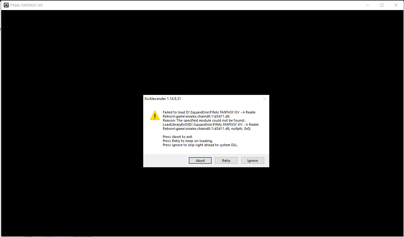 Failed to load dll · Issue #408 · Soreepeong/XivAlexander · GitHub