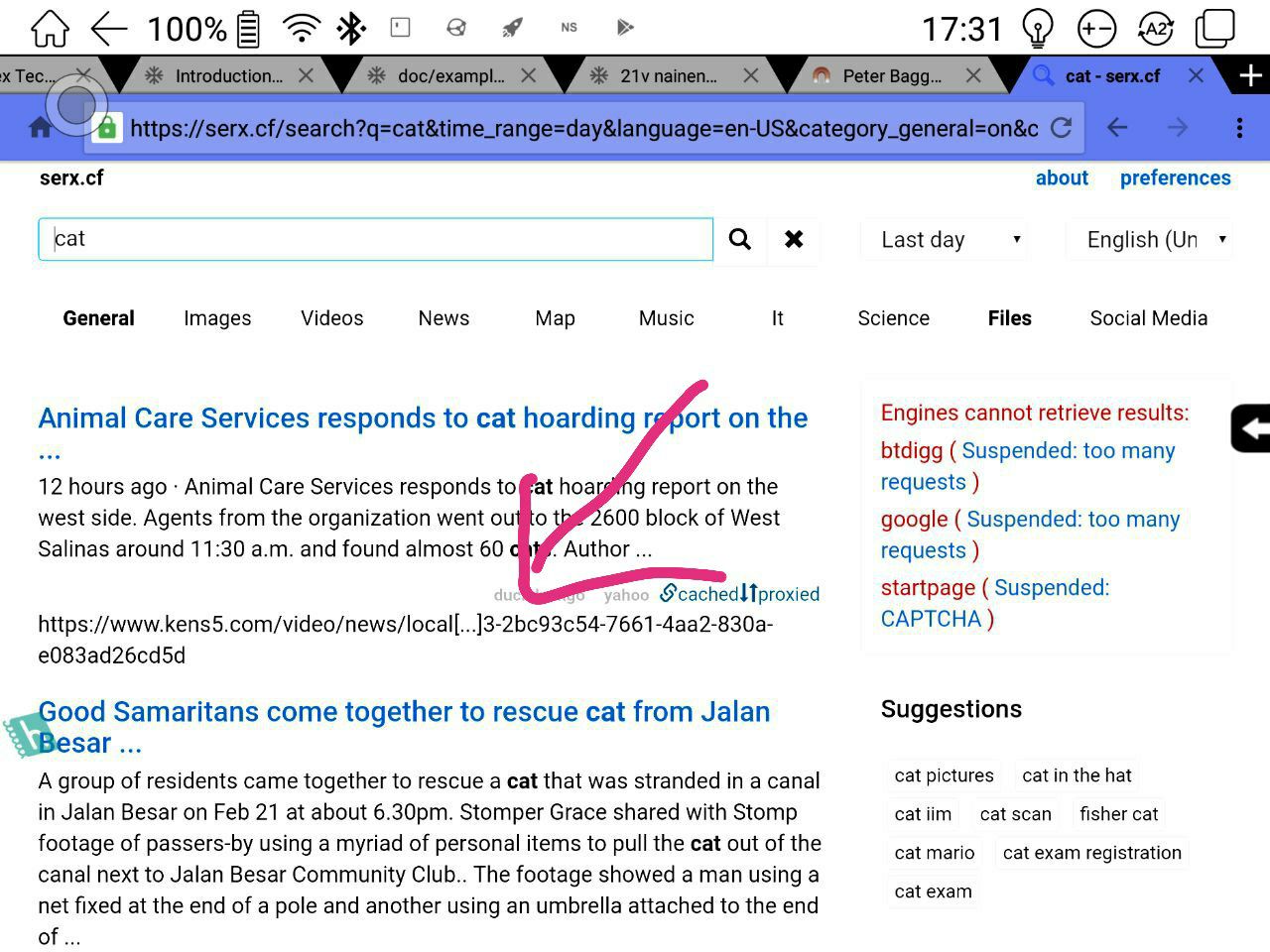 I get ... triple dots in the URLs in the output. · Issue #3168 · searx/searx · GitHub