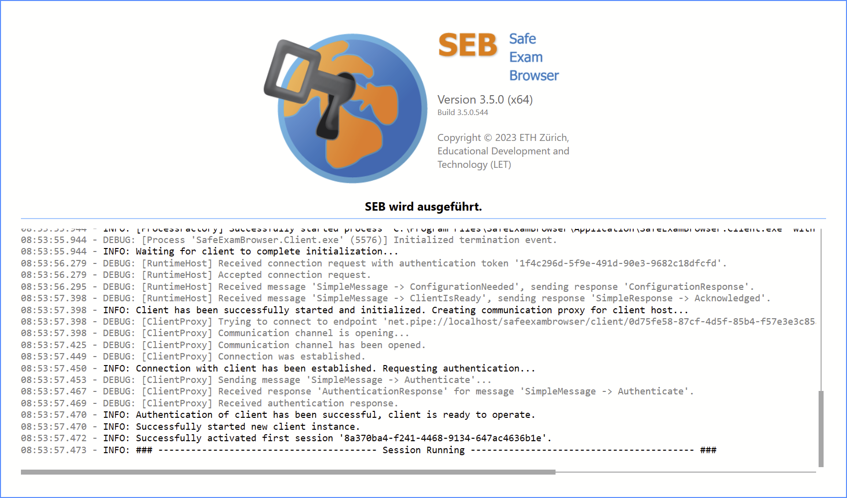 Version Number In Launch Screen · Safeexambrowser Seb Win Refactoring