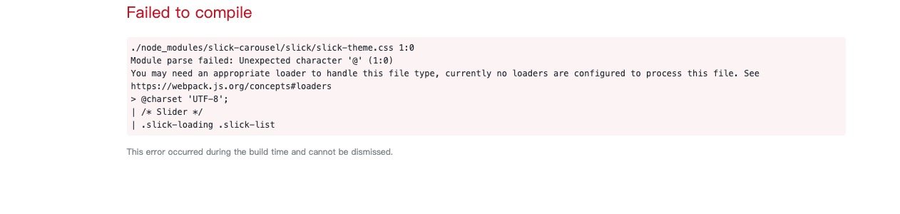 Compile Error Appeared When I Introduced Slick Themcss · Issue 563