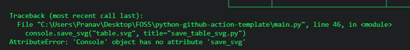 [BUG] Console has No attribute save_svg · Issue #2465 · Textualize/rich ...
