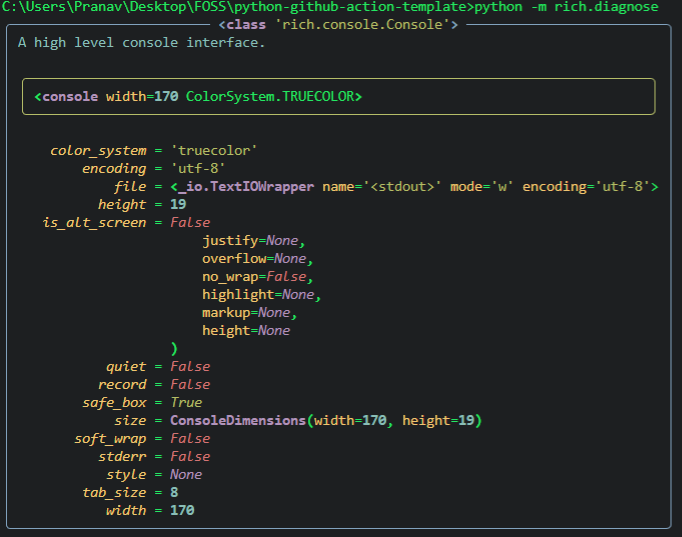 [bug] Console Has No Attribute Save Svg · Issue 2465 · Textualize Rich · Github