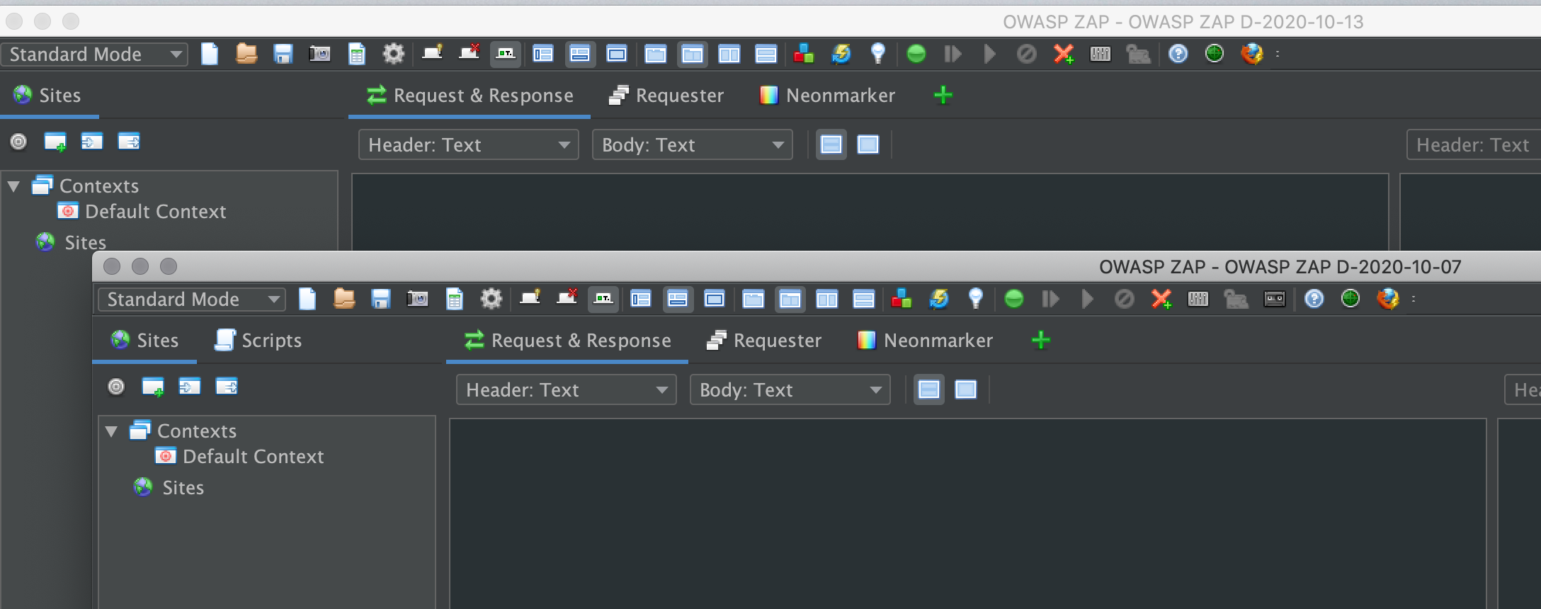 Script tab in ZAP D-2020-10-13 doesn't appear · Issue #6240 · zaproxy ...