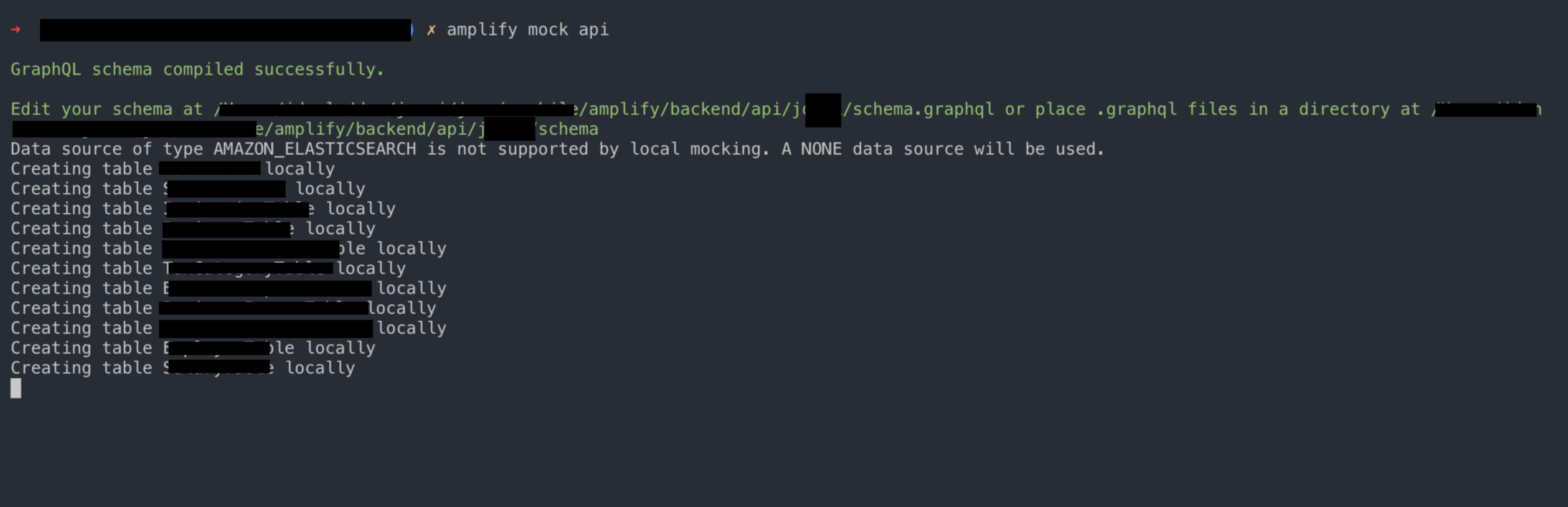 Amplify Mock Api Stuck While Creating Tables Locally · Issue 2892 · Aws Amplifyamplify Cli 1899