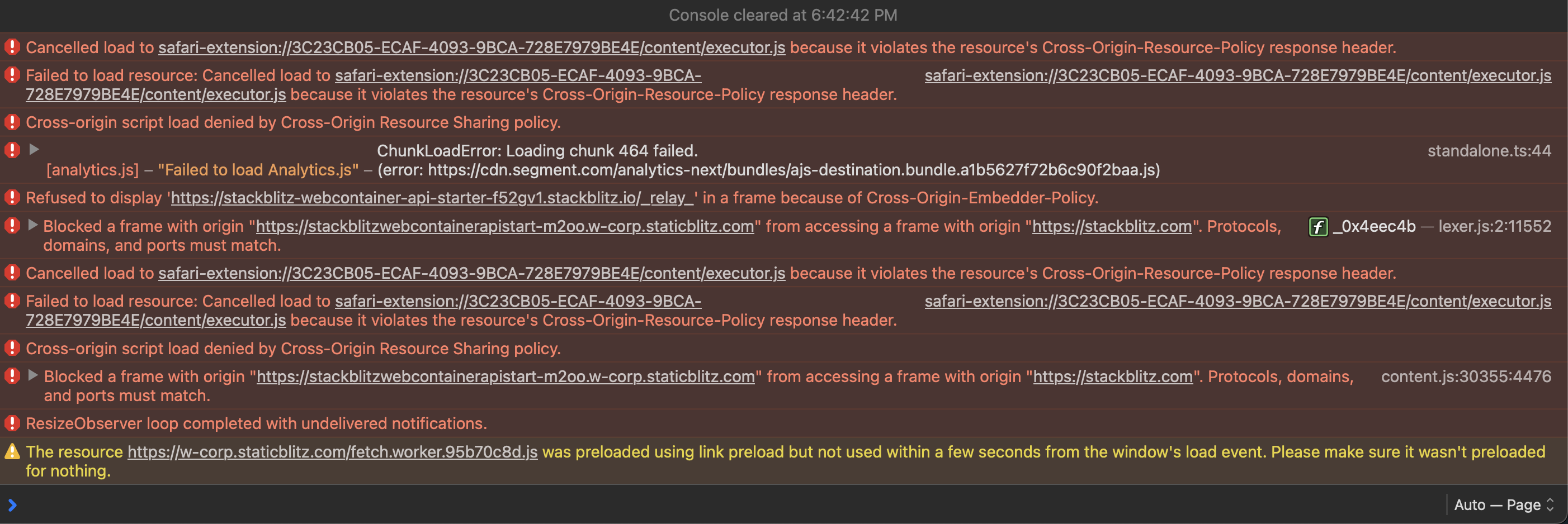 Web Container fails to start due to CORs and Cross origin Embed errors · Issue #1041 ...