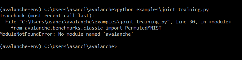 Examples memory error on Windows · Issue #249 · ContinualAI/avalanche · GitHub