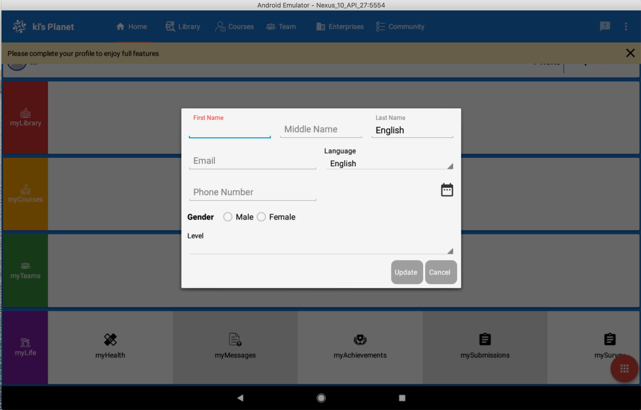 Member : Update profile · Issue #1959 · open-learning-exchange/myplanet · GitHub