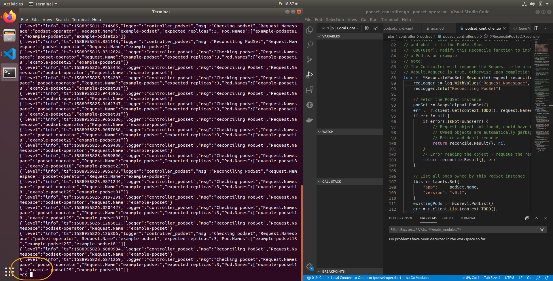 Cannot stop operator running locally and with delve enabled · Issue #75 · operator-framework ...