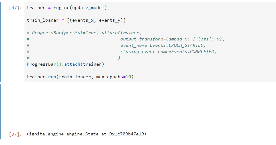 TQDM Progress Bar in Notebook · Issue #391 · pytorch/ignite · GitHub