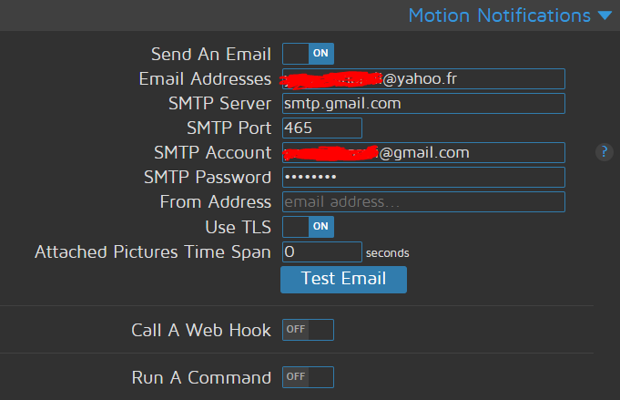 Impossible to send mails notifications · Issue #603 · motioneye-project/motioneye · GitHub