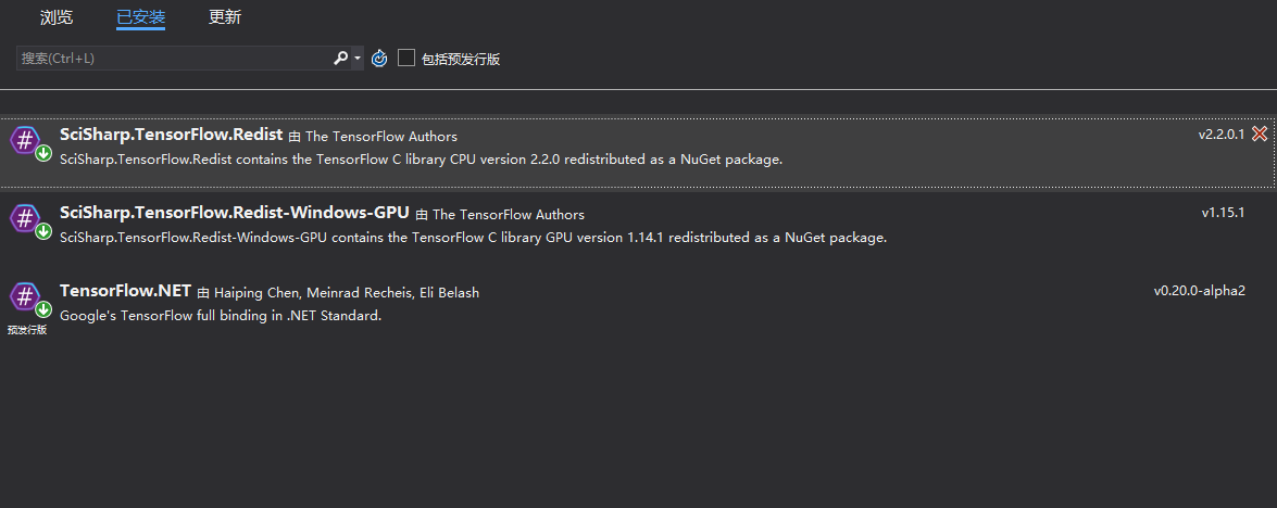 Run “Hello, TensorFlow!” throw exception “Object reference not set to an instance of an object ...
