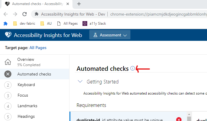 Guidance content broken · Issue #660 · microsoft/accessibility-insights-web · GitHub