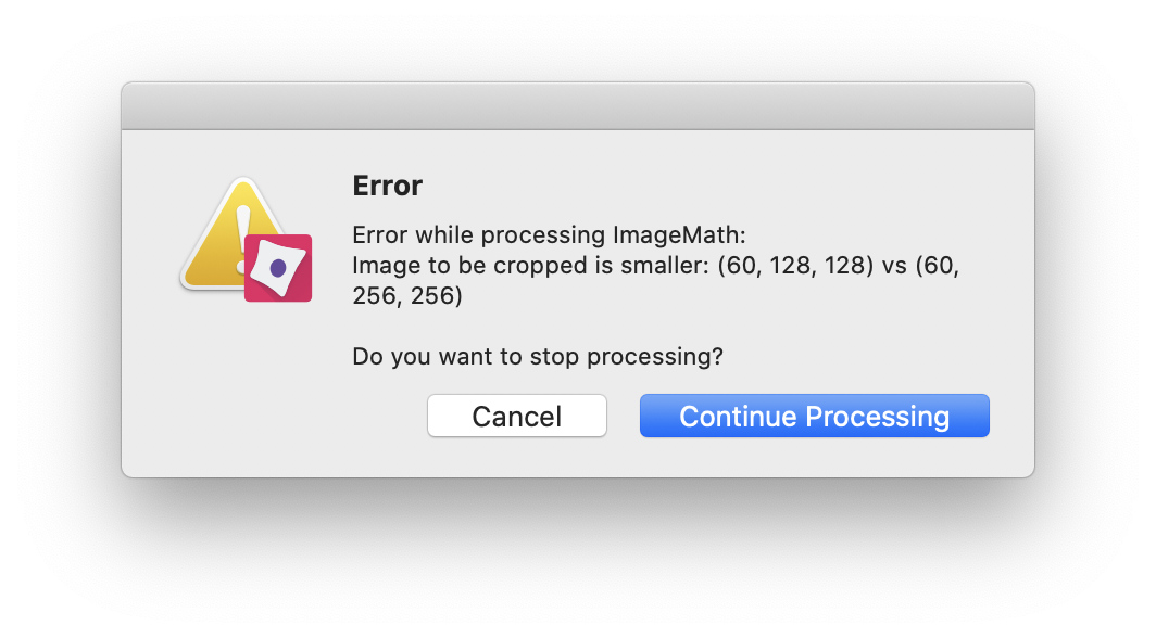 Image cropping error message when attempting to resize images in 3D ...