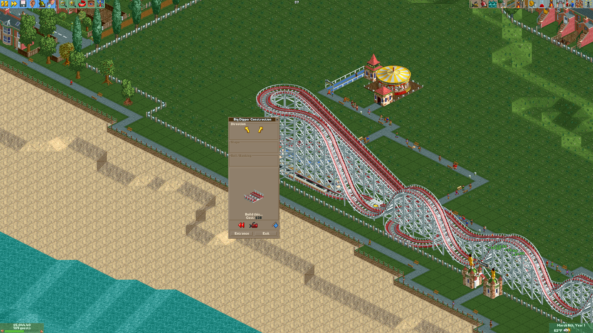Bumbly Beach Big Dipper Construction Issue · Issue 18053 · Openrct2openrct2 · Github 
