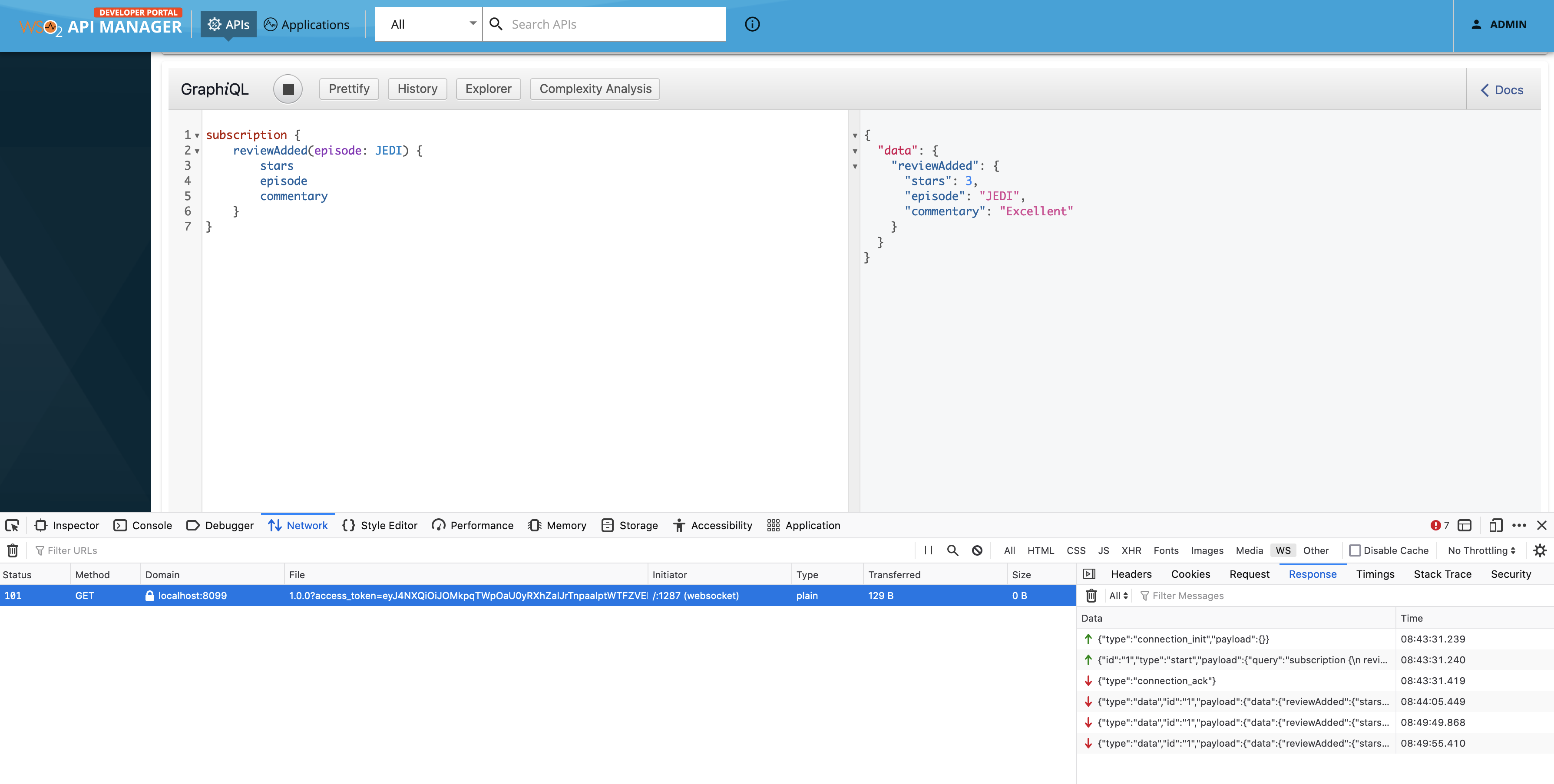 Not Receiving Connection Ack For Graphql Subscription Connection Init · Issue 12672 · Wso2