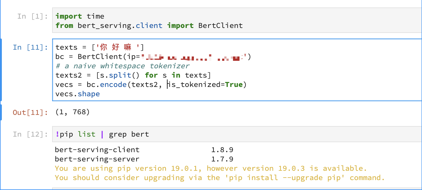 bc.encode(texts2, is_tokenized=True) doesn't work · Issue #327 · jina ...